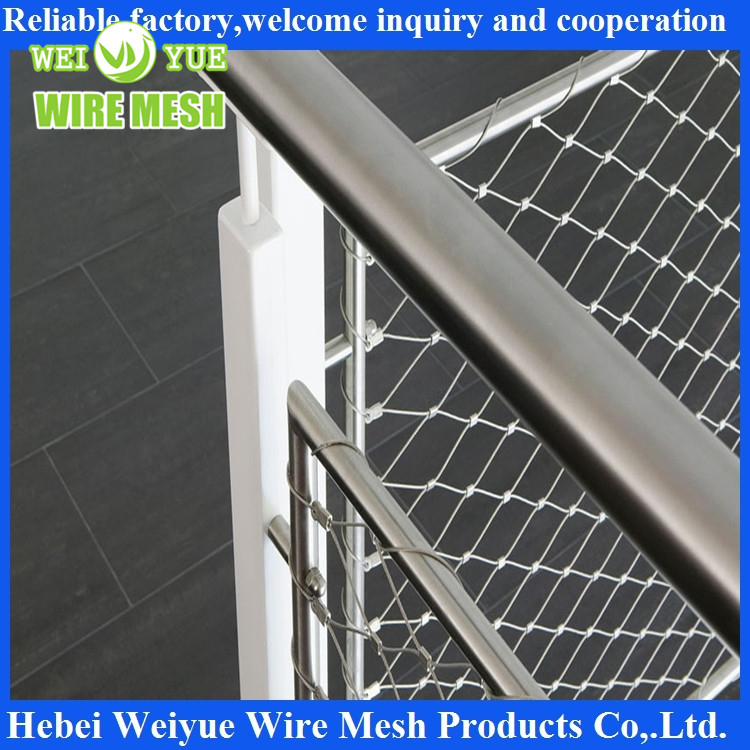 316 Stainless Steel Wire Rope Net For Decorative Staircase Railing Mesh ...